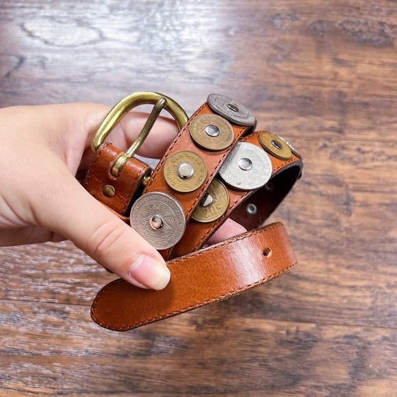 Vintage | Accessories | Vintage Ginnie Johansen Designs Leather Coin ...